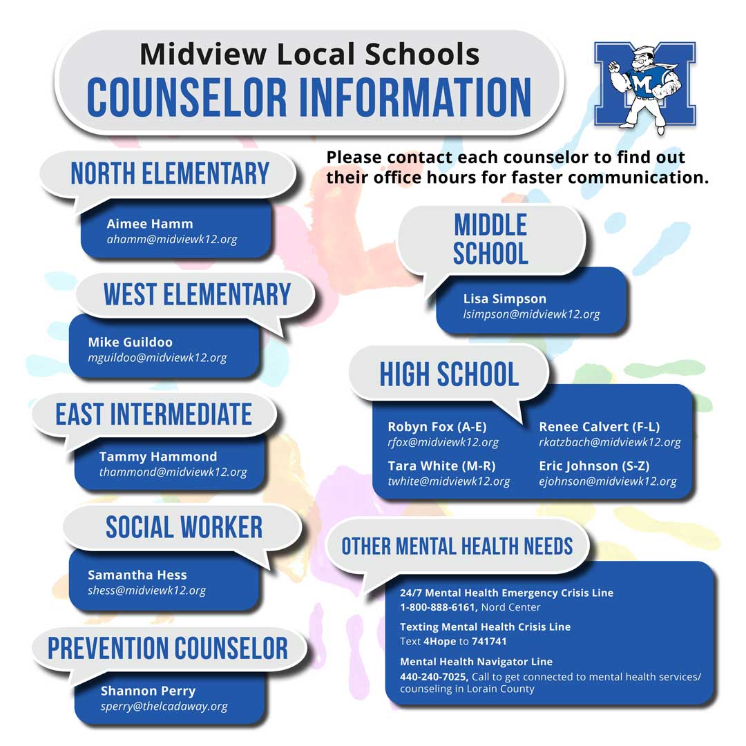Counseling & Mental Health Resources | The Midview Schools