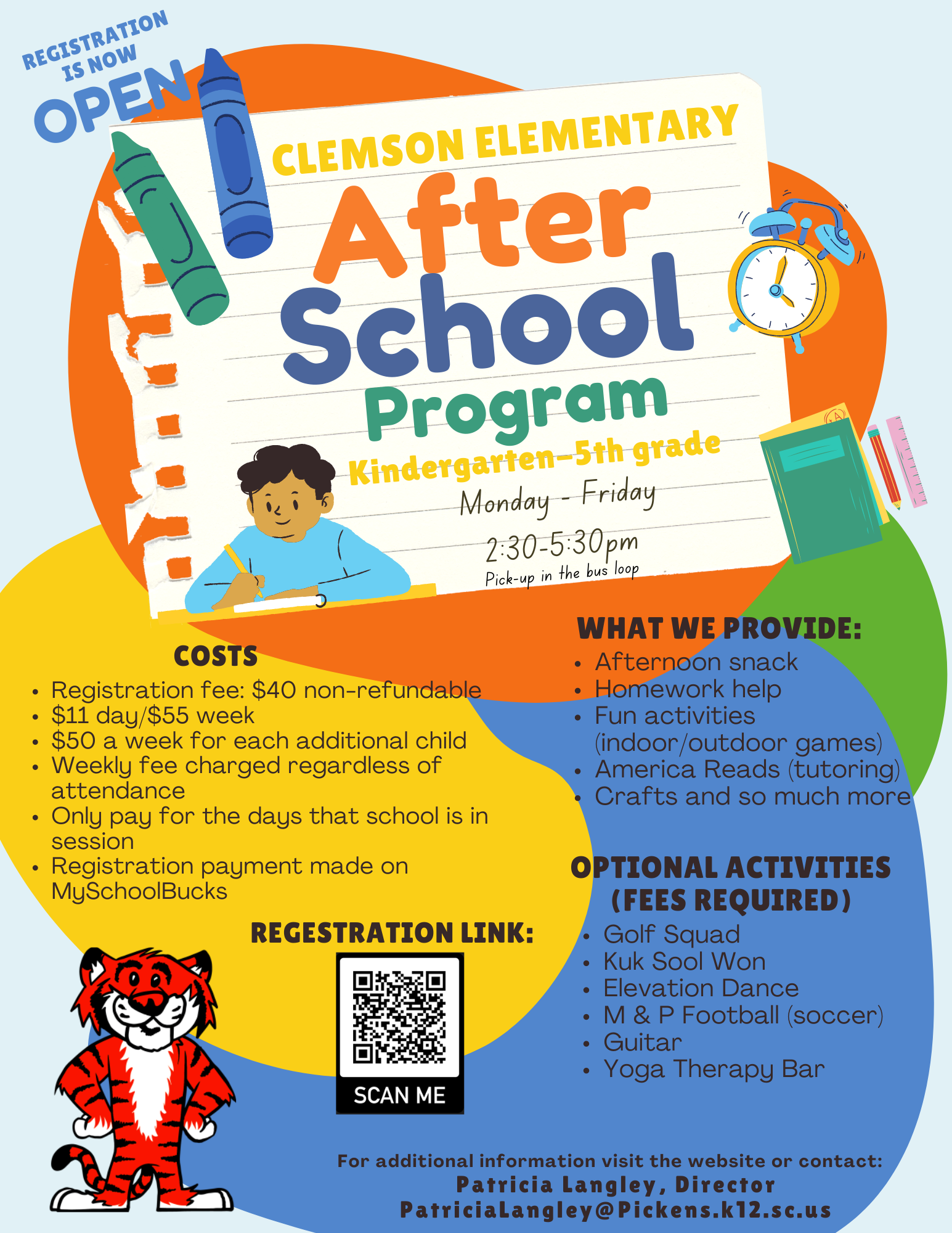 After School Care | Clemson Elementary School