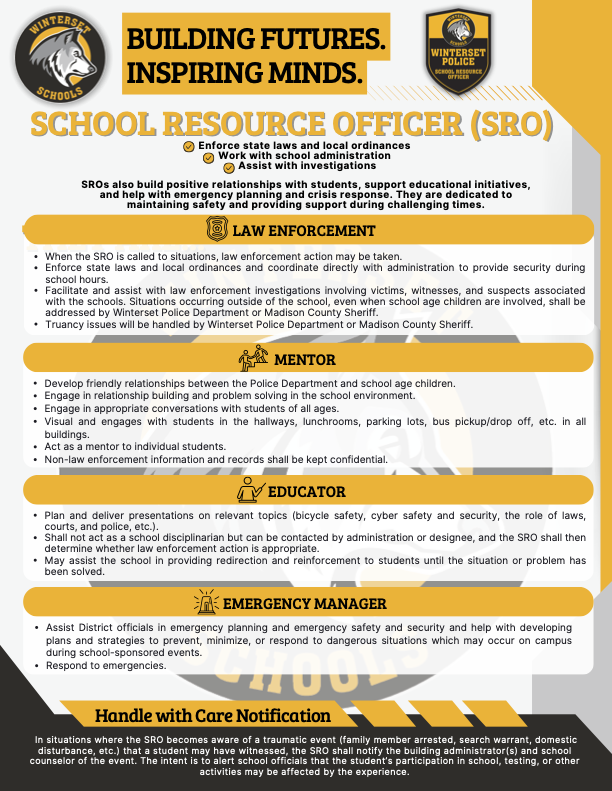 School Resource Officer | Winterset Community School District