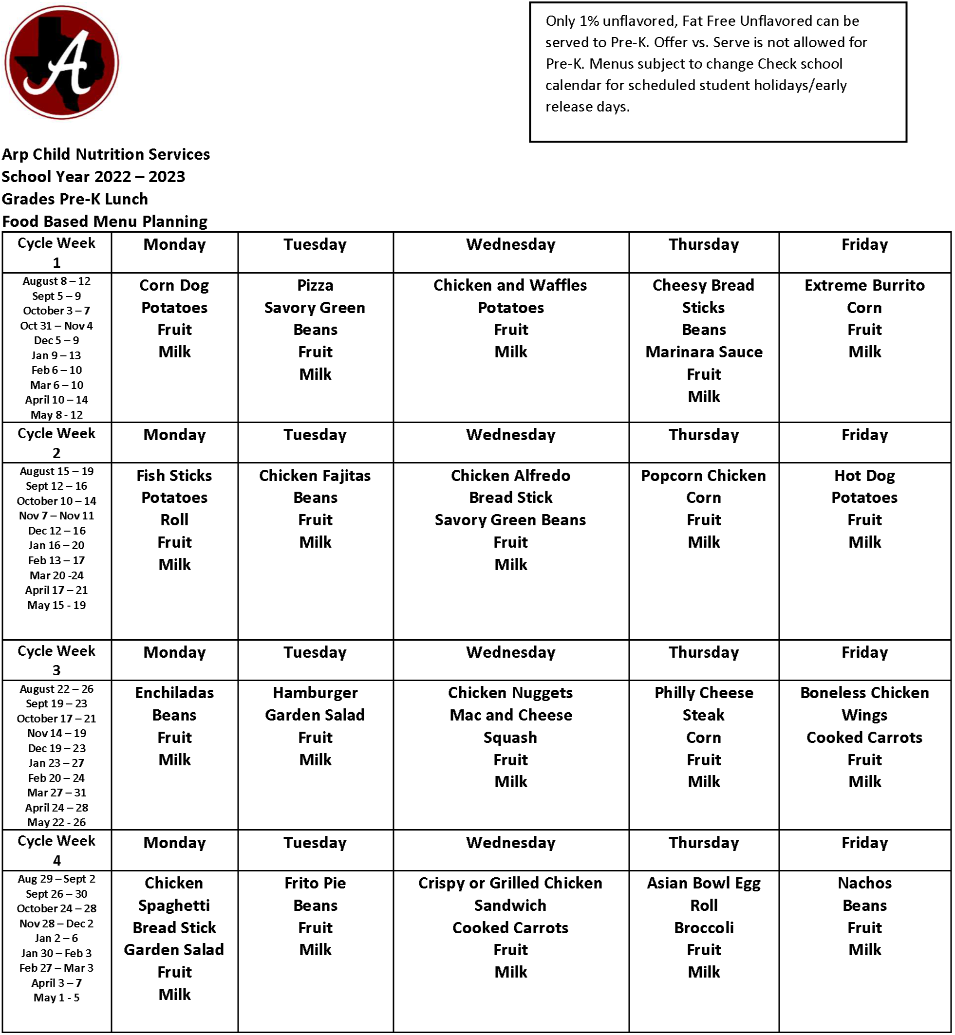 Food Service Home Arp Independent School District food-service-home-arp-independent-school-district