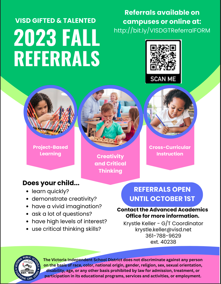 Gifted & Talented | Victoria Independent School District