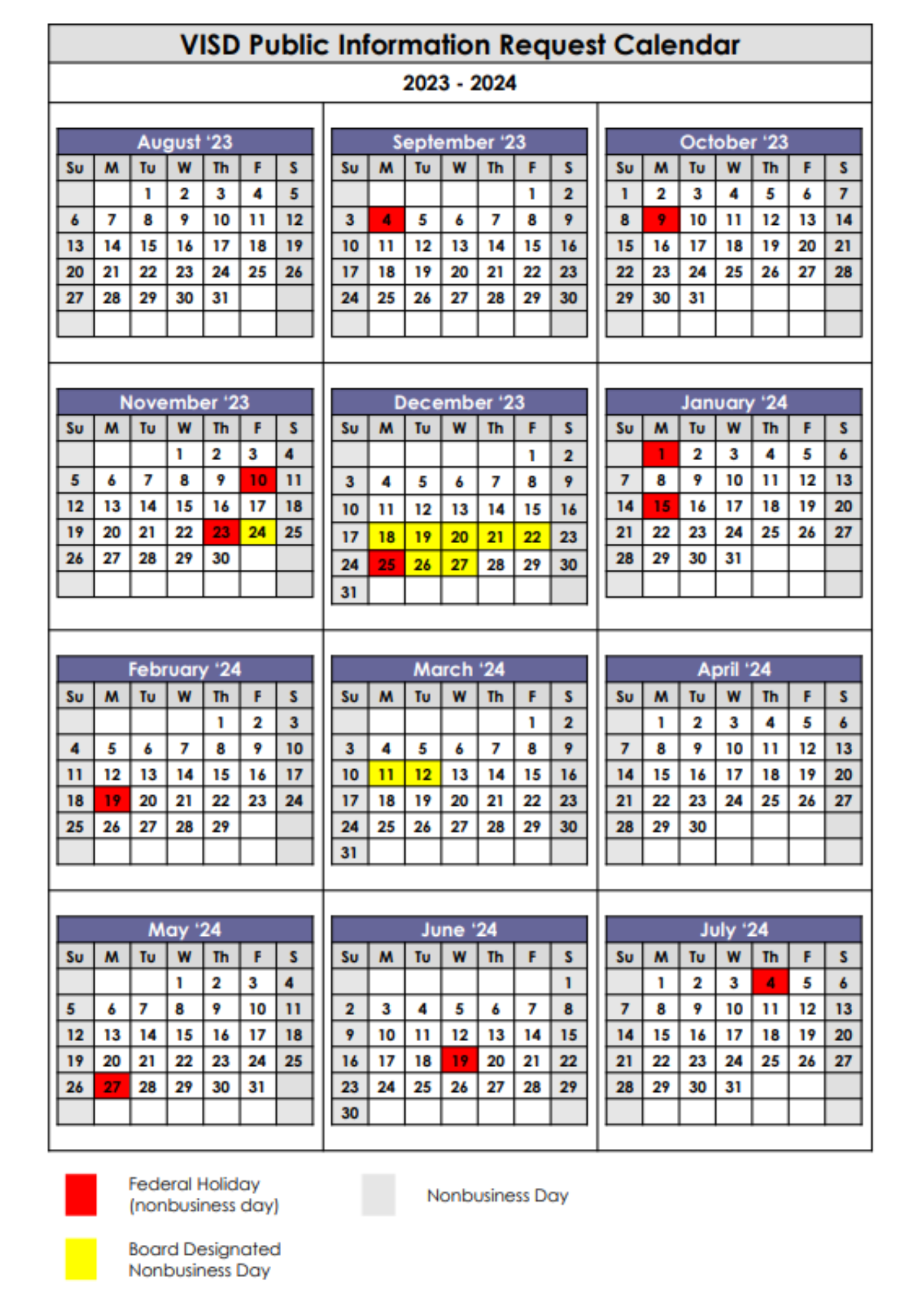 Public Information Requests | Victoria Independent School District