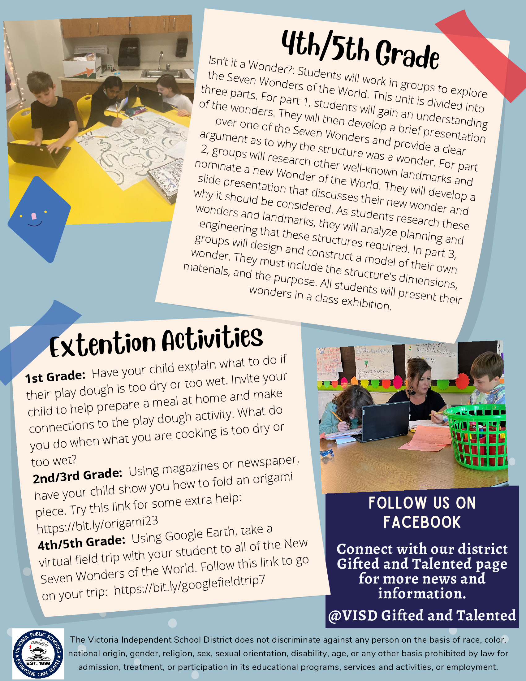 Gifted & Talented Newsletters | Victoria Public Schools