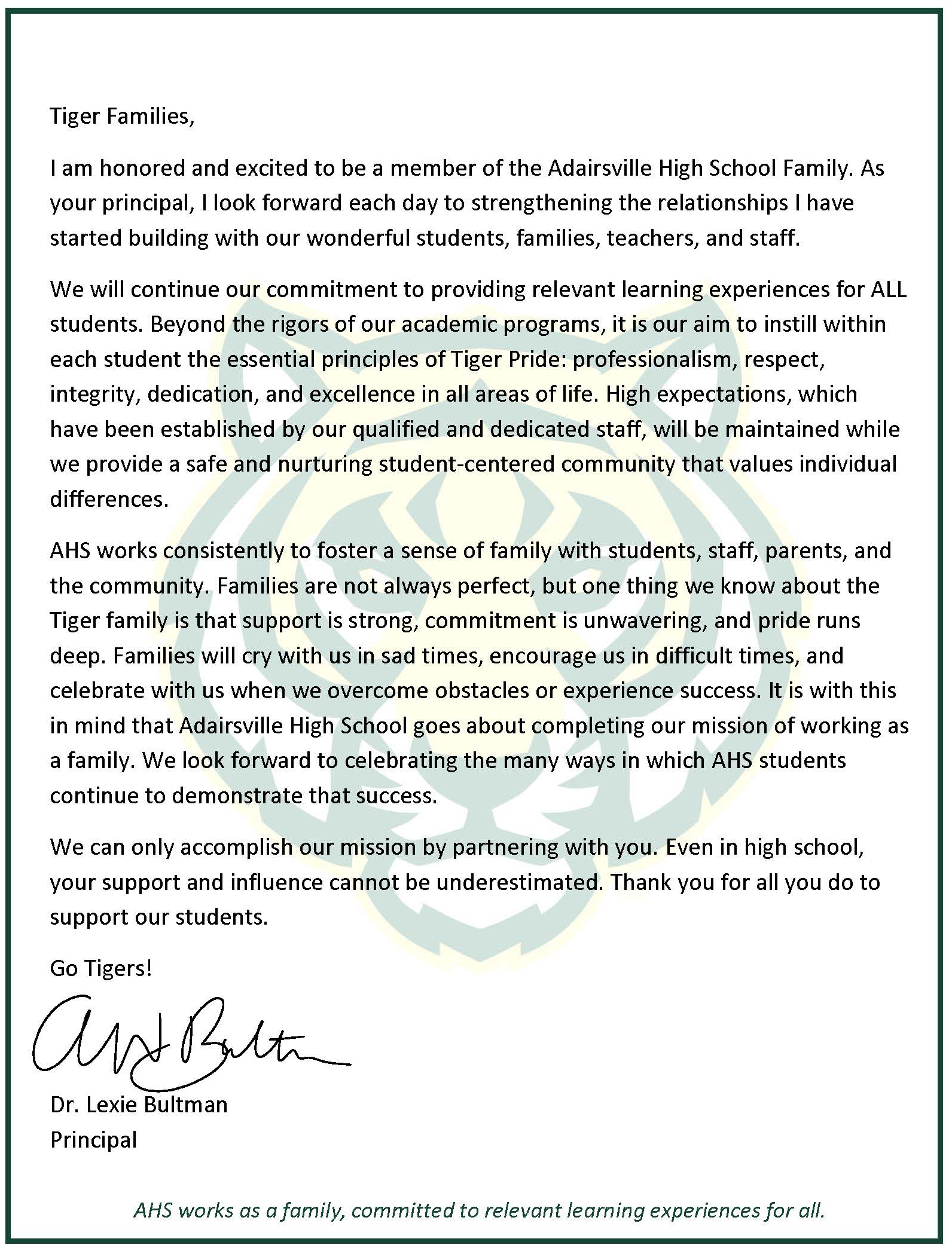 Administration | Adairsville High School