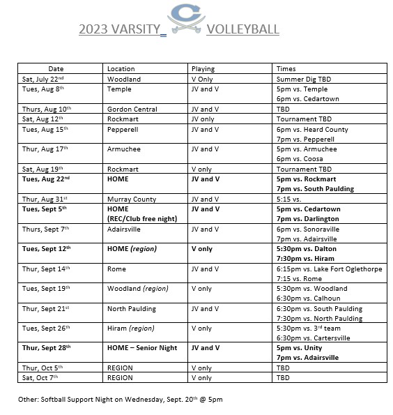 Cass High Volleyball | Cass High School