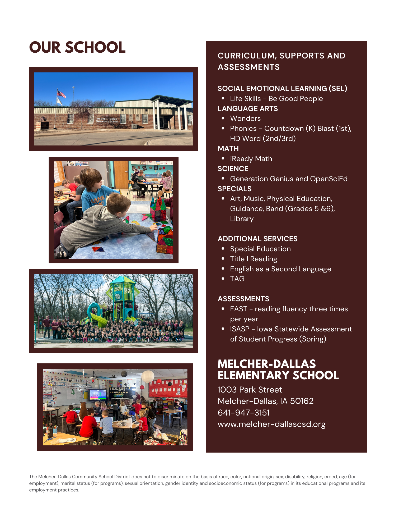 About Us | Melcher-Dallas CSD