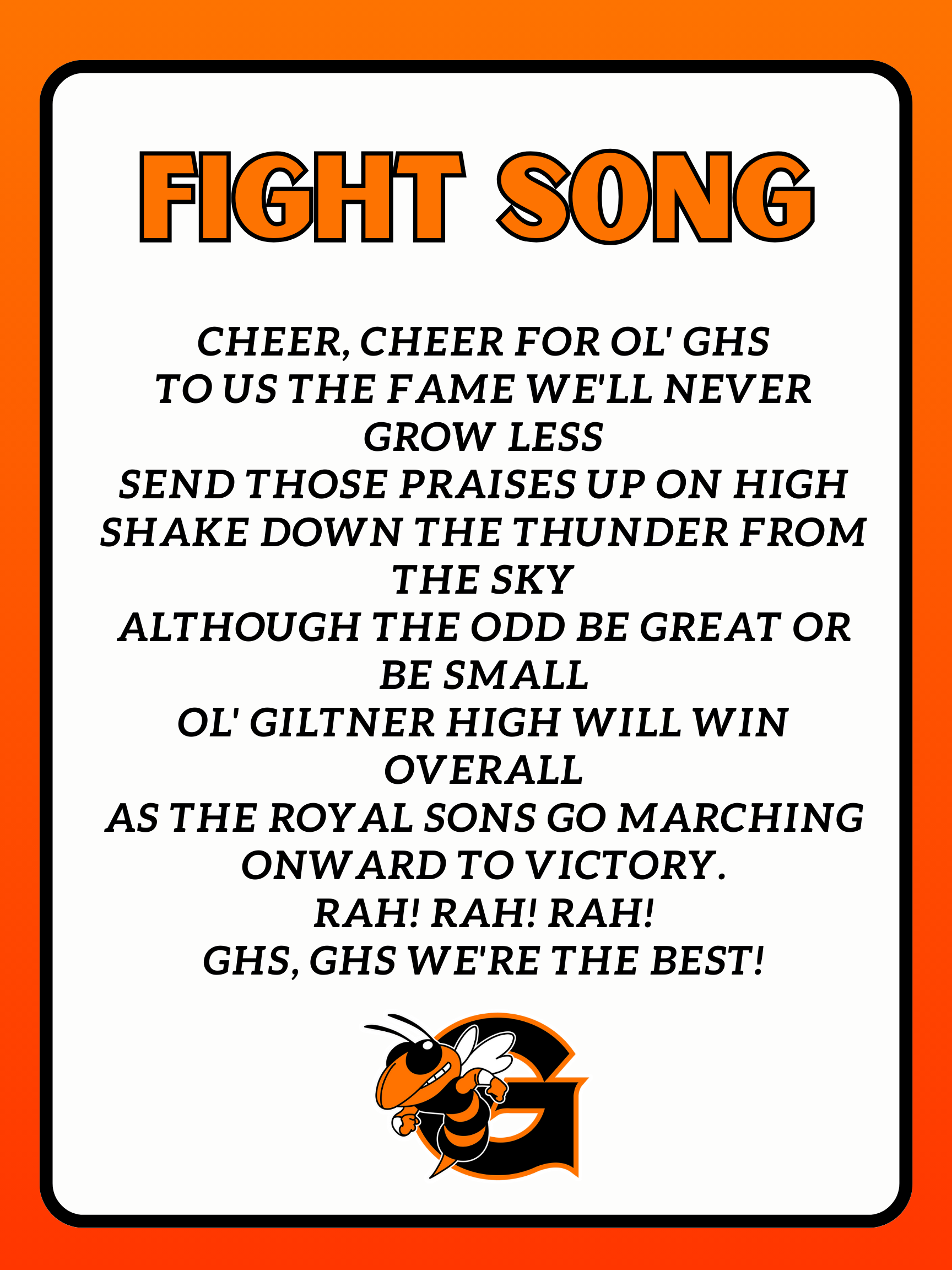 Fight Song | Giltner Public Schools