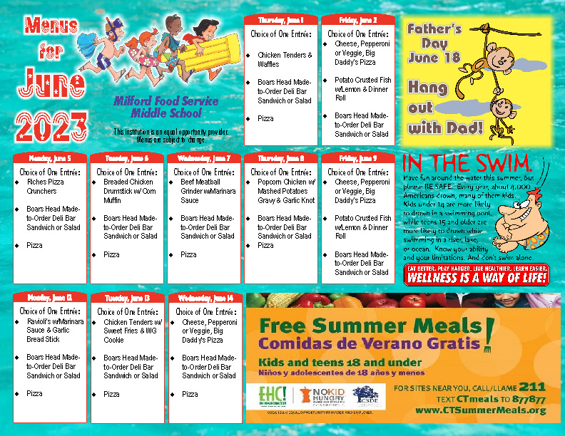 Food Services | Milford Public Schools