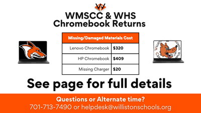 Chromebook Returns | Williston Basin School District #7