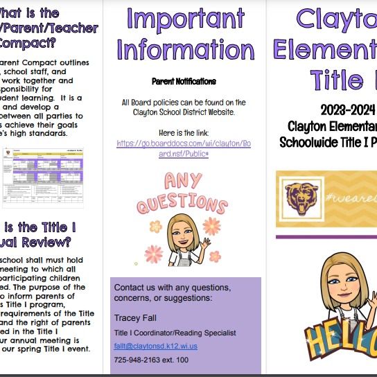 Title I | Clayton School District