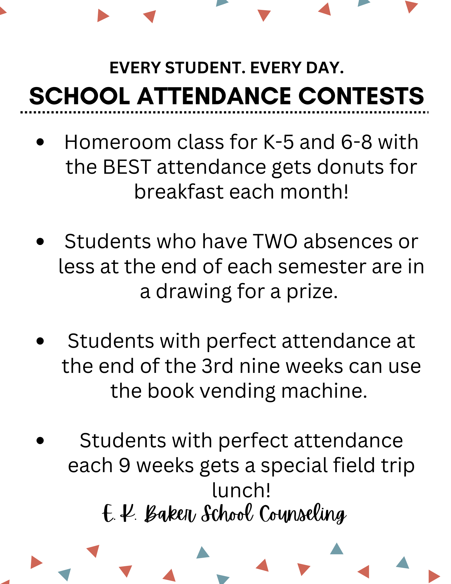 Attendance Matters | E.K. Baker Elementary