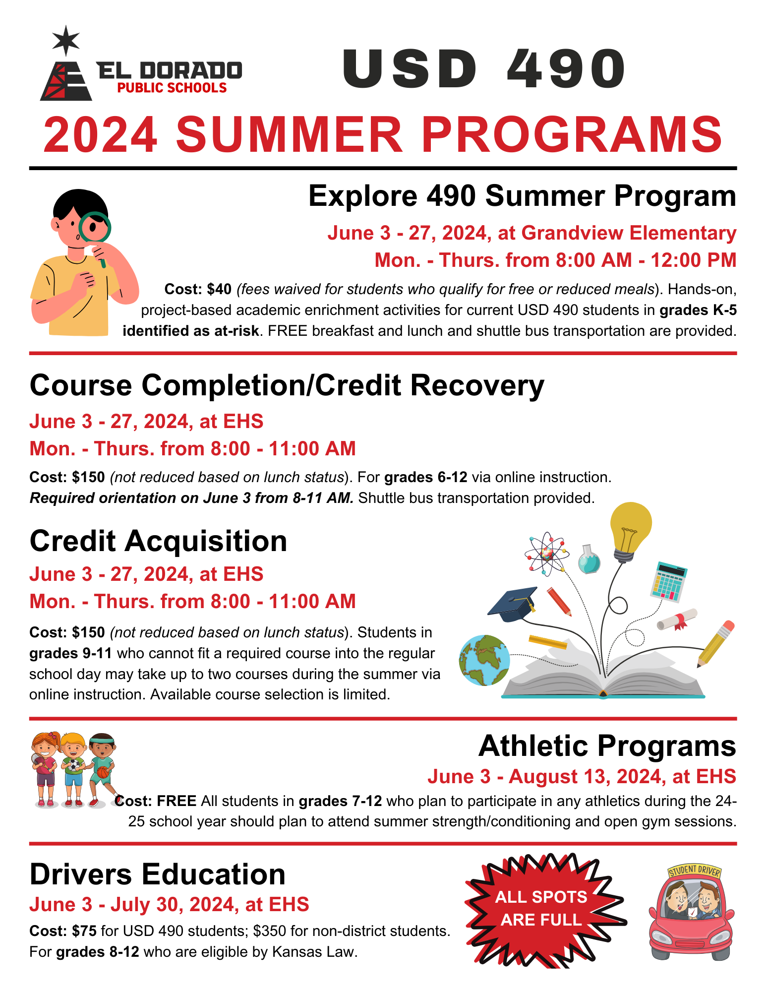 Summer Programs | El Dorado Public Schools