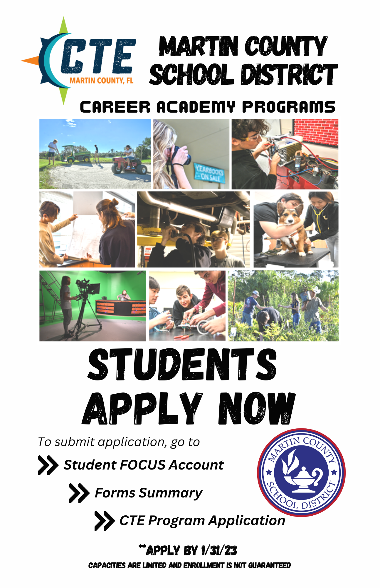 CTE Program Application | MARTIN COUNTY SCHOOL DISTRICT