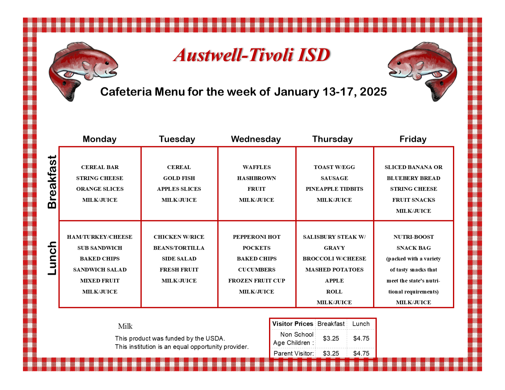 School Nutrition | Austwell-Tivoli ISD