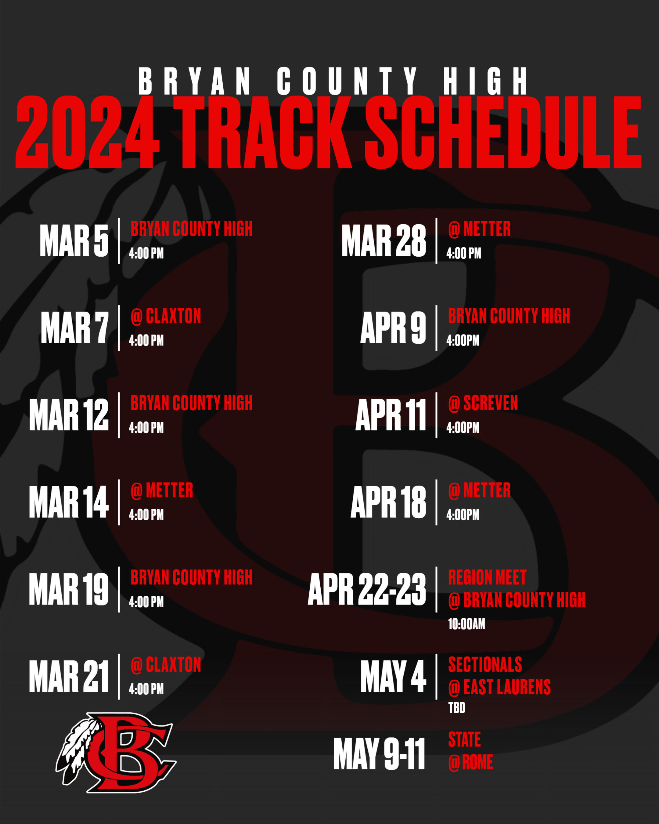 High School Track | Bryan County Middle High School