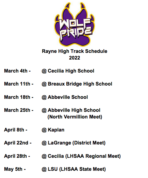 Track | RAYNE HIGH SCHOOL