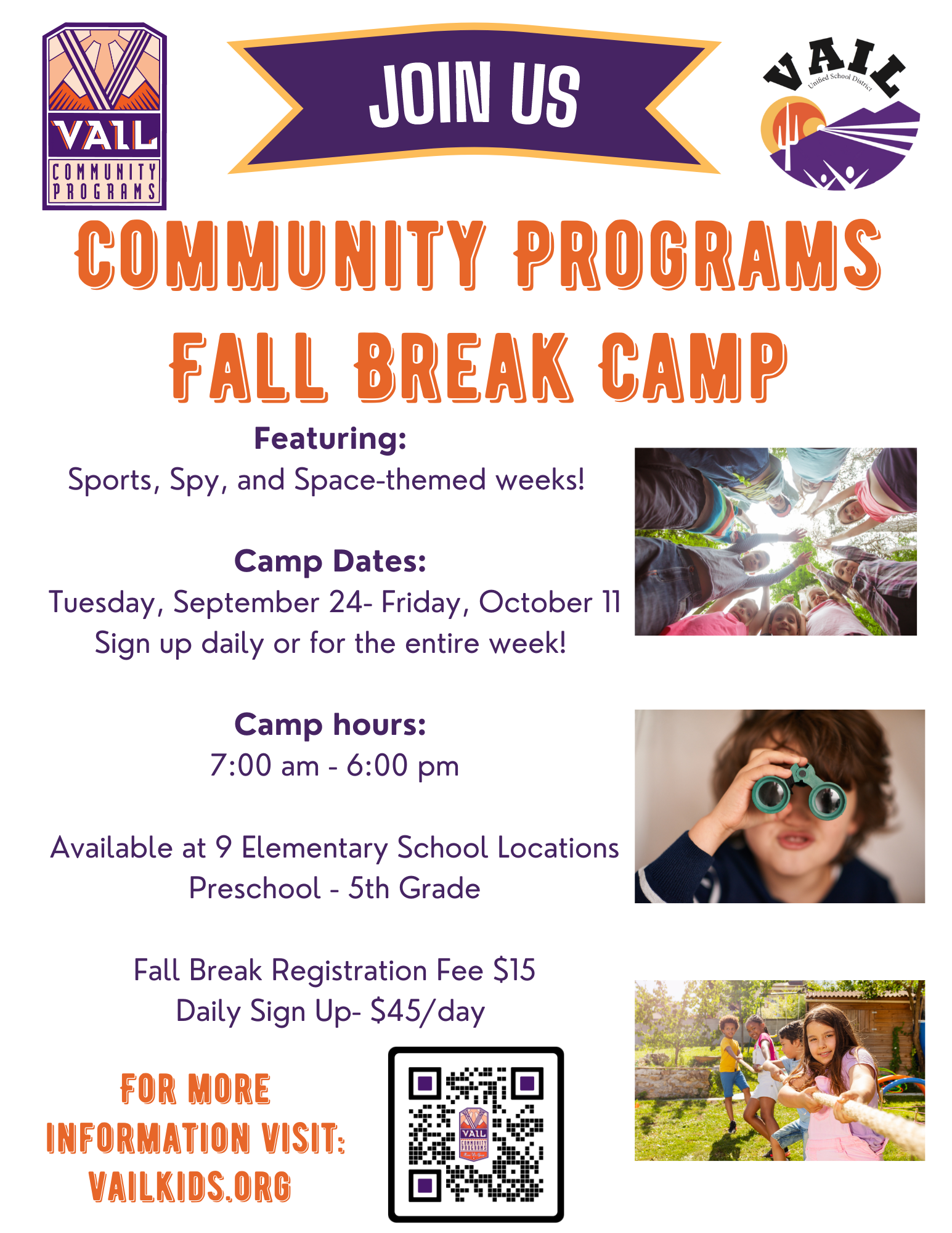 School Break Camps | Vail Community Programs