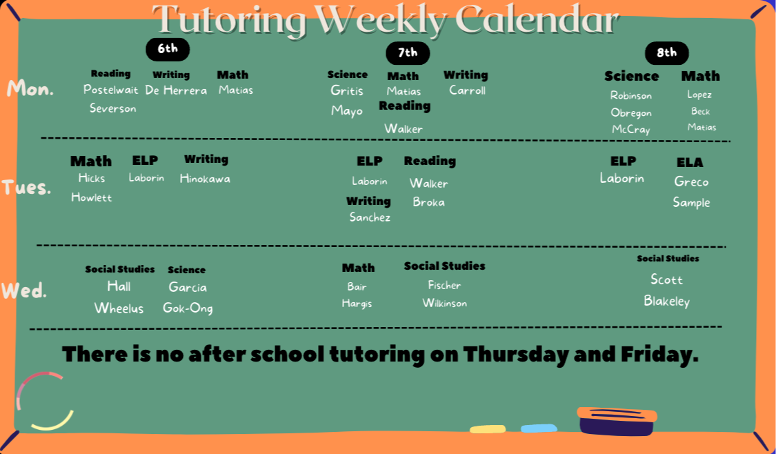 Tutoring | Old Vail Middle School