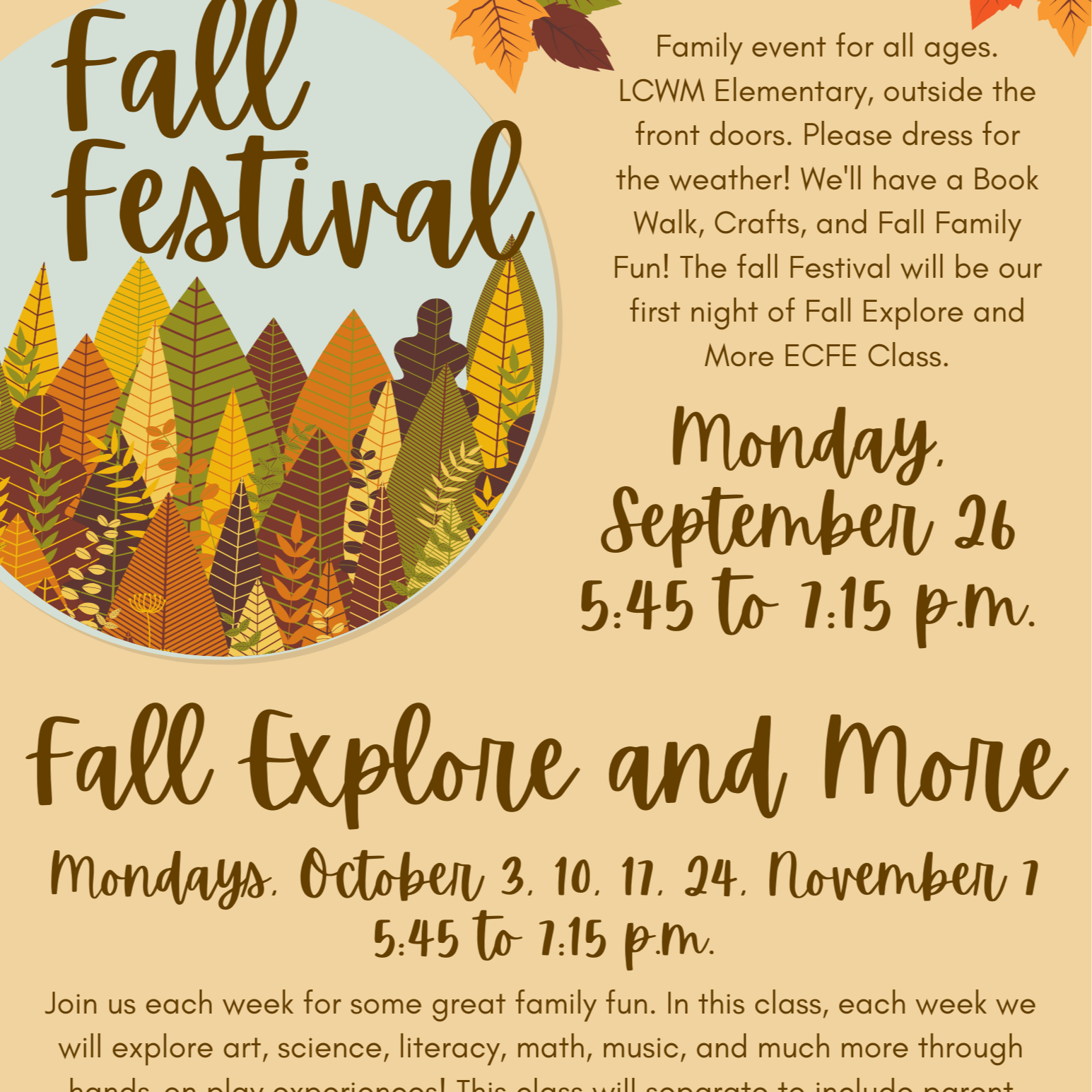 Family/Adult Programs | Lake Crystal Wellcome Memorial