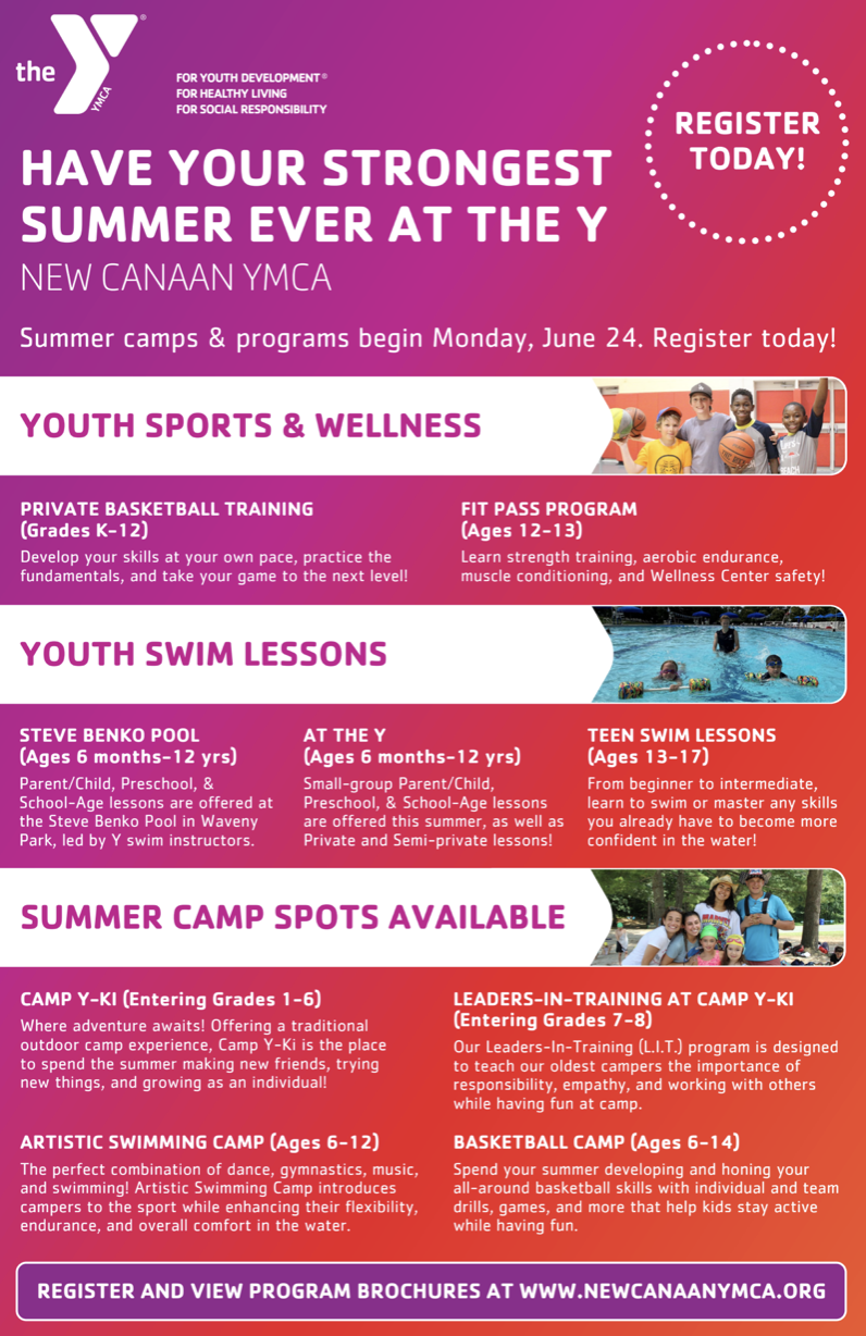 YMCA Summer Offerings | New Canaan Public Schools