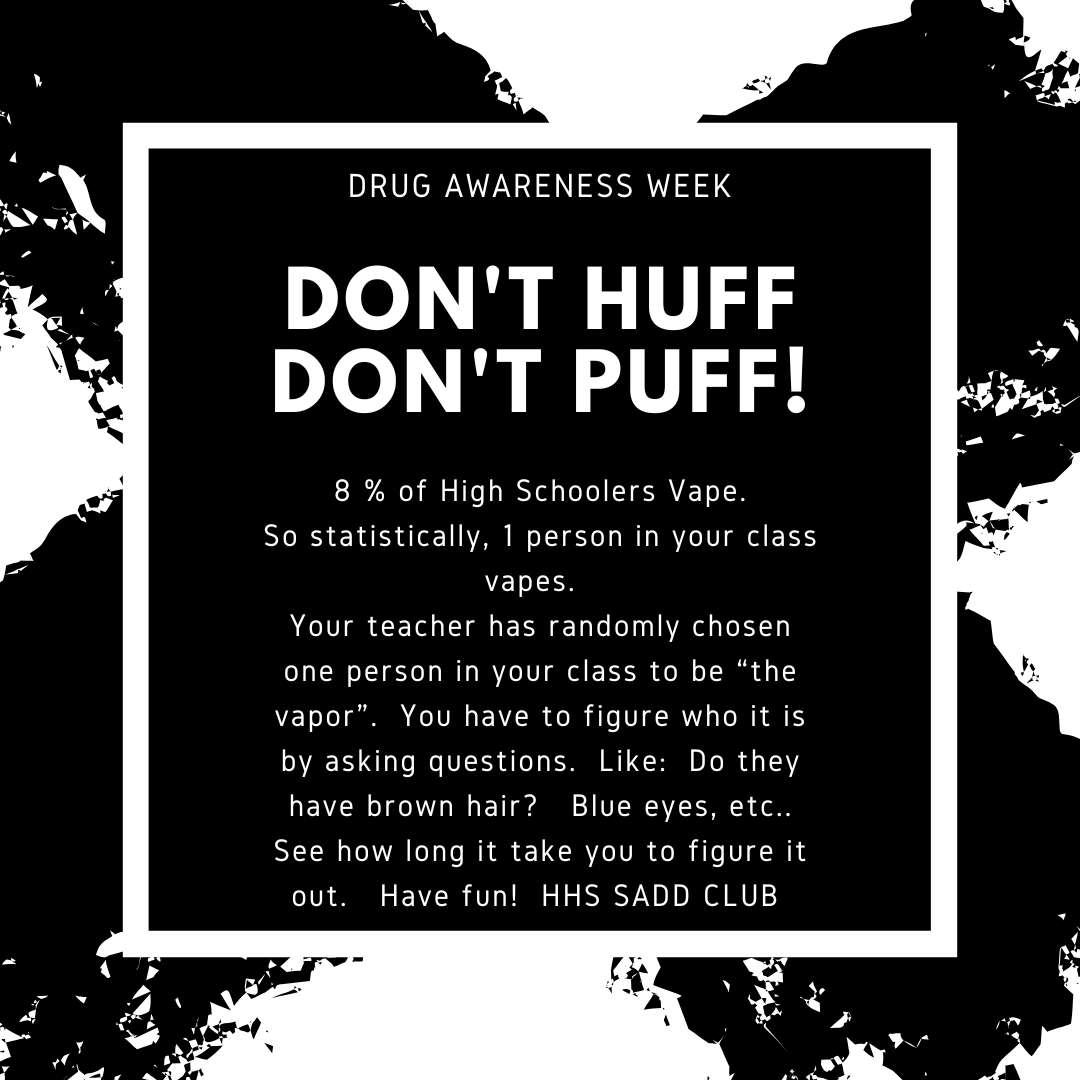 SADD Students Against Destructive Decisions | Hannan Junior/Senior High ...