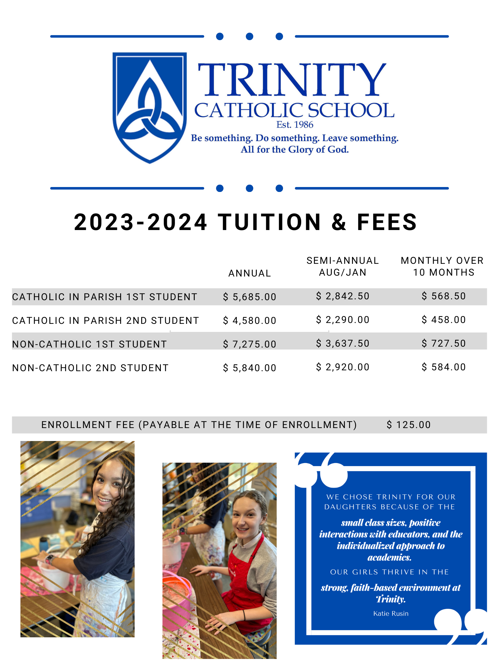 Tuition | Trinity Catholic School