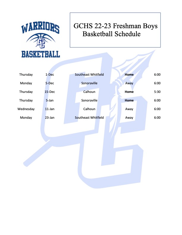 Basketball | Gordon Central High School