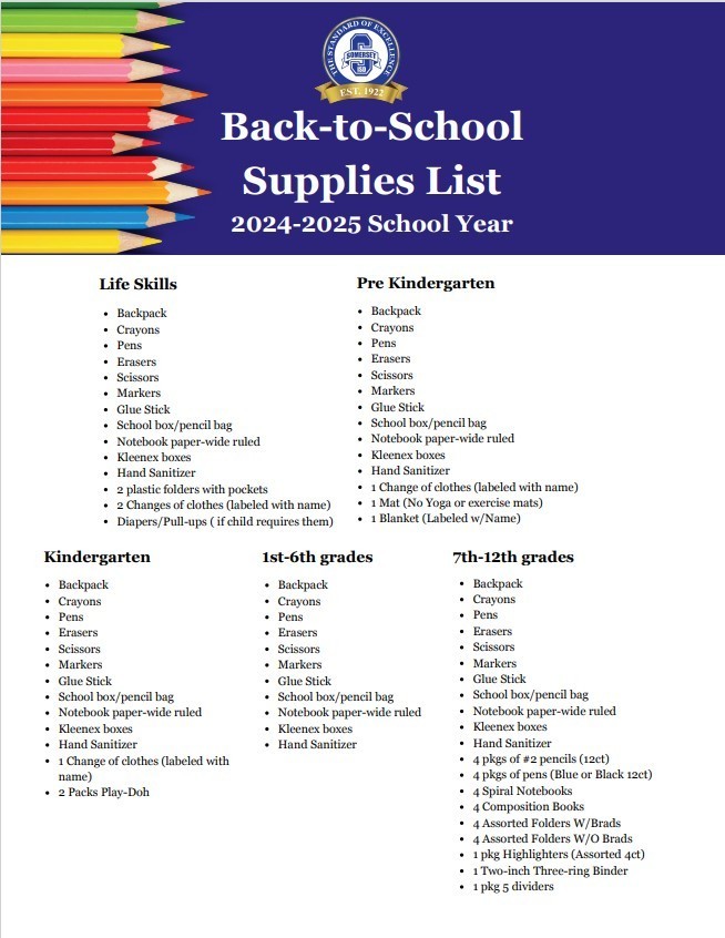 Back to School | Somerset Independent School District