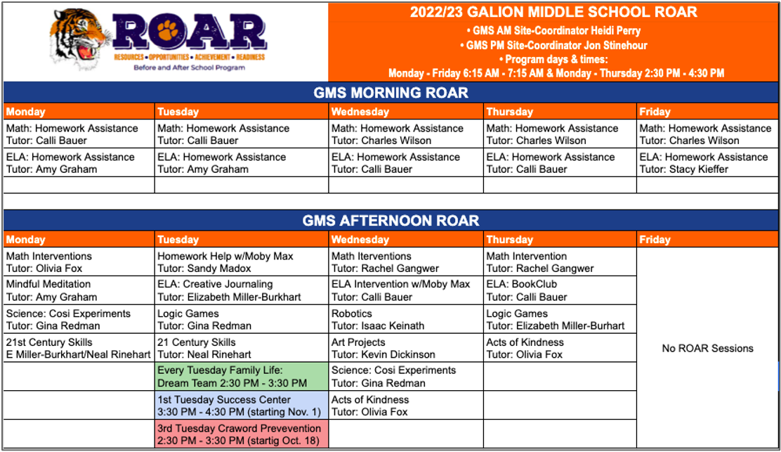 ROAR | Galion City Schools