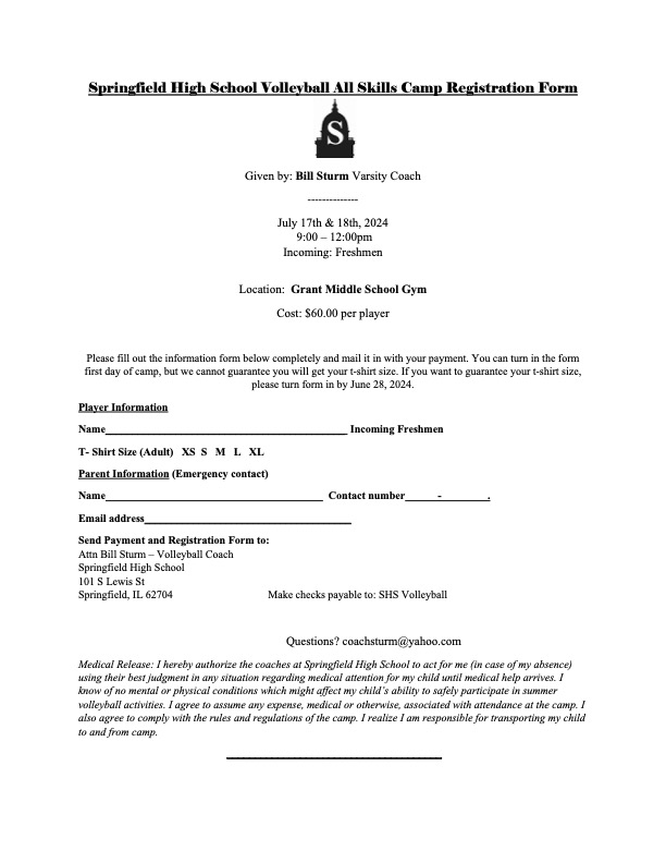 Athletic Department | Springfield High School